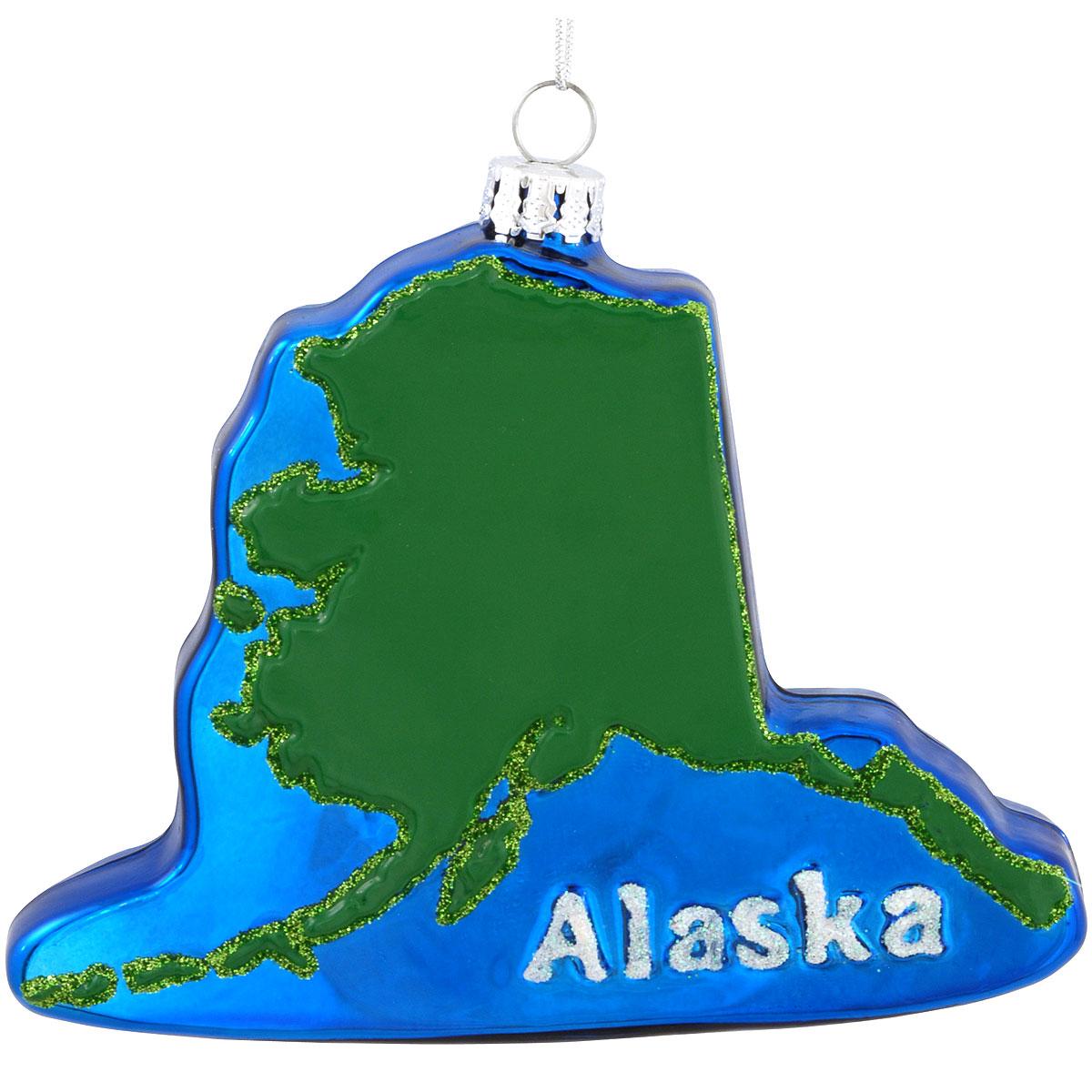 Alaska Glass Ornament